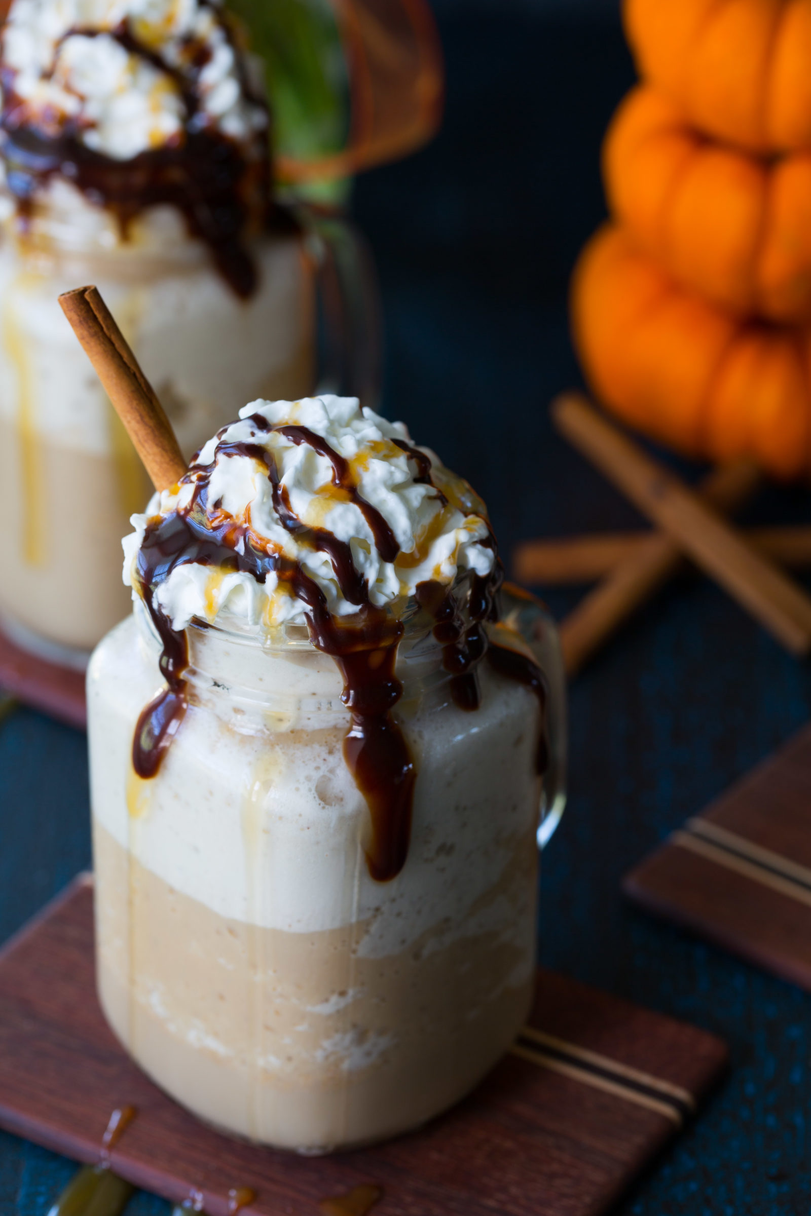 Fall's Signature Drink: The Pumpkin Spice Frappe - Deliciously Plated